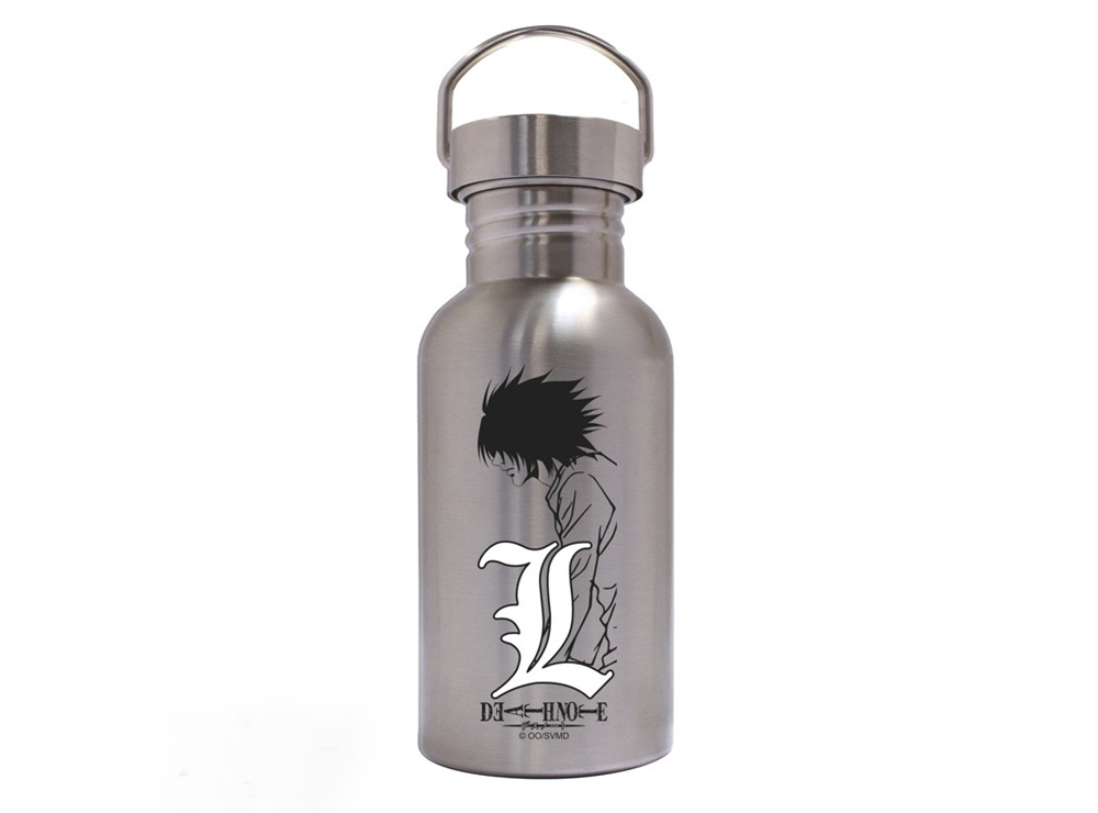 L Lawliet Water Bottle (500ml) | Death Note | OtakuStore.gr