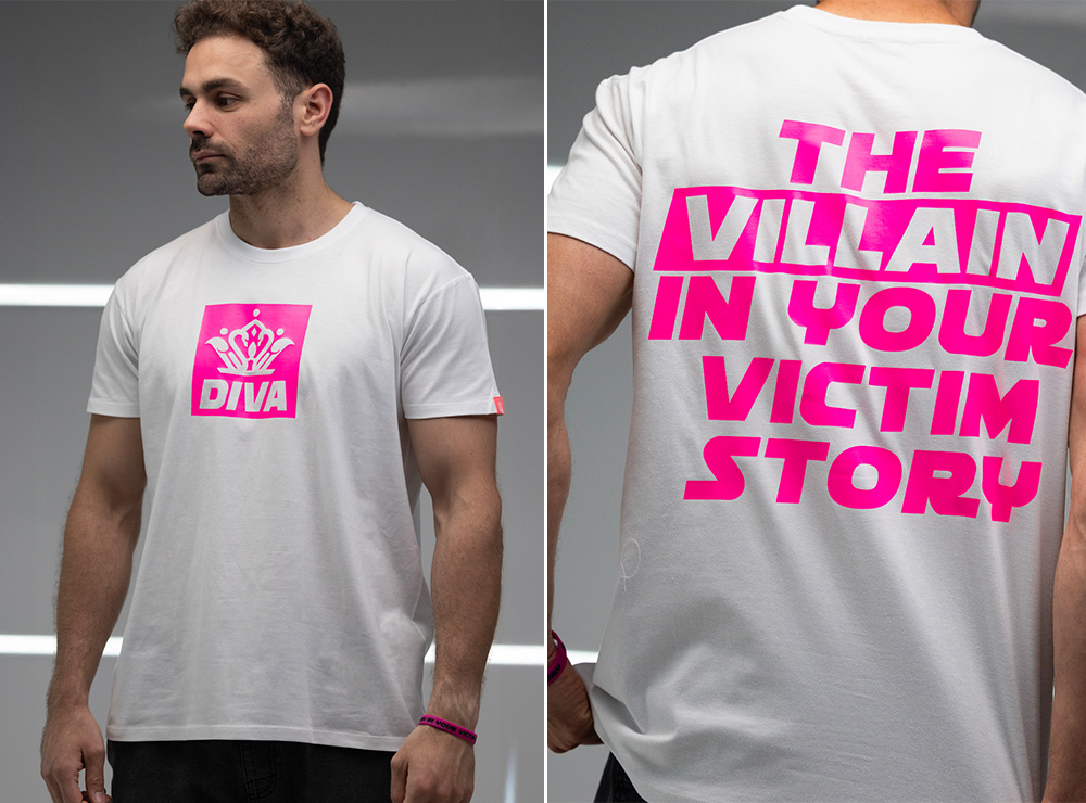 T-Shirt DIVA (Villain White) | UH | OtakuStore.gr